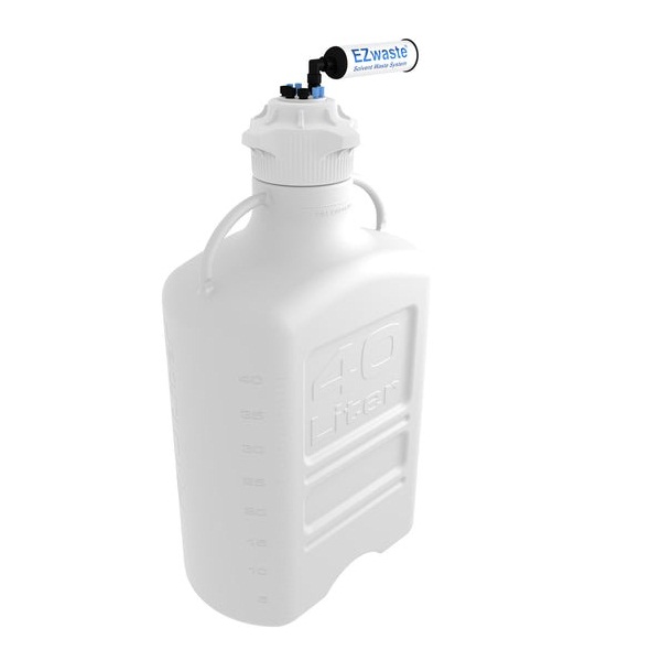 Foxx Life Sciences EZwaste XL Safety Vent Carboy 40L High Density Poly ...