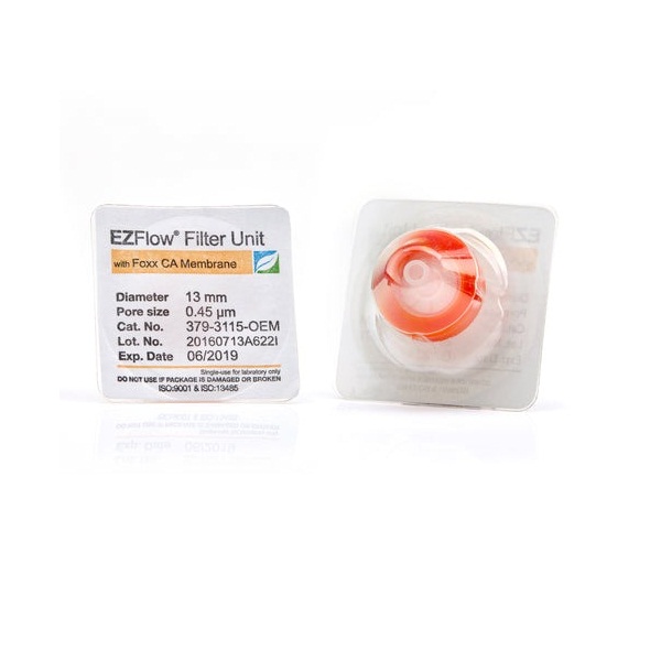 Foxx Life Sciences EZFlow Syringe Filter, CA, 0.45µm, 13mm, Sterile ...