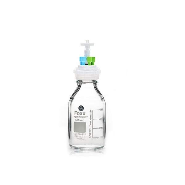 Foxx Life Sciences HPLC Solvent Reservoir Bottle Assembly, GL45, 500mL ...