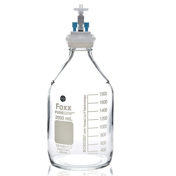 Foxx Life Sciences HPLC Solvent Reservoir Bottle Assembly, GL45, 2L ...