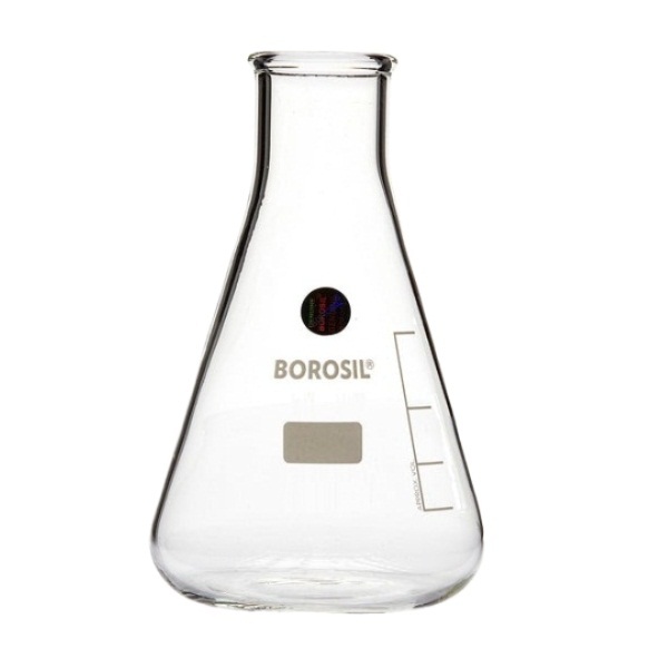 Foxx Life Sciences Borosil Flasks, Erlenmeyer, Ground Glass Neck, 500mL ...