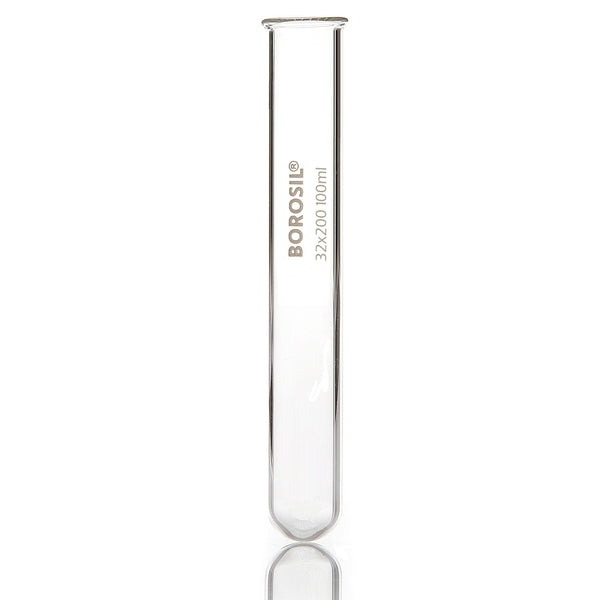 Foxx Life Sciences Borosil Reusable Test Tubes With Beaded Rim - 100mL ...