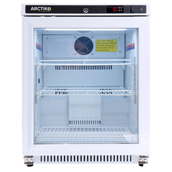 Arctiko 4 Cu Ft. Flexaline Small Undercounter Glass Door Refrigerator ...