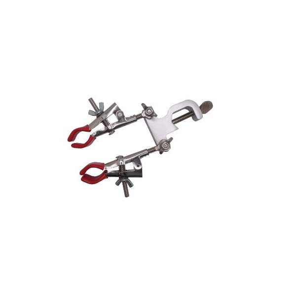 United Scientific Adjustable Stainless Steel Double Burette Clamp UNDBBR01