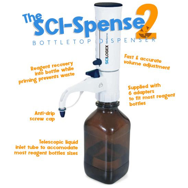 SCILOGEX SCI-Spense2 Bottle top Dispenser 5-50ml 701211100409