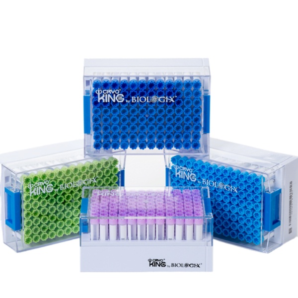 Biologix 0.75ml Vials+Rack, SBS Format Combo—External Thread 10 Bags, 2 ...