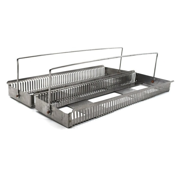 Eisco Staining Rack, 100 Slides, Aluminum with Handles - Eisco Labs BI0106C