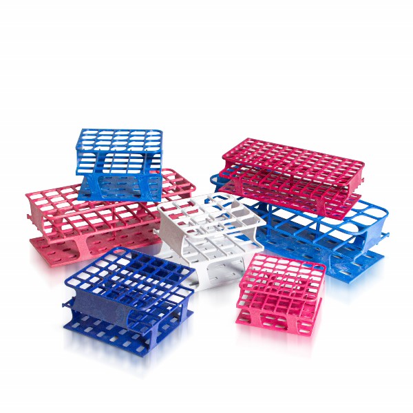 Simport Polywire Half Rack Test Tube Rack, 36 Places, Blue (Cs/4) S630-13B