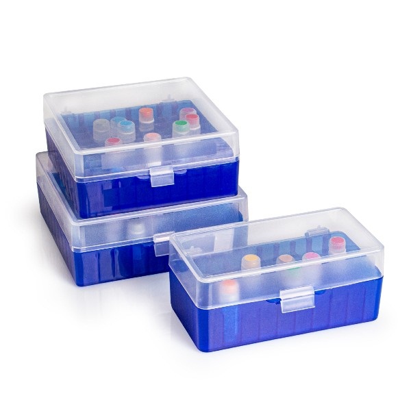 Simport Cryo Cube Storage Box, 81 Places, Blue (4/Cs) T315-81B