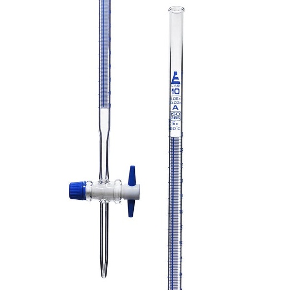 Eisco Burette, 10ml - ASTM, Class A Borosilicate 3.3 Glass - Schellbach ...