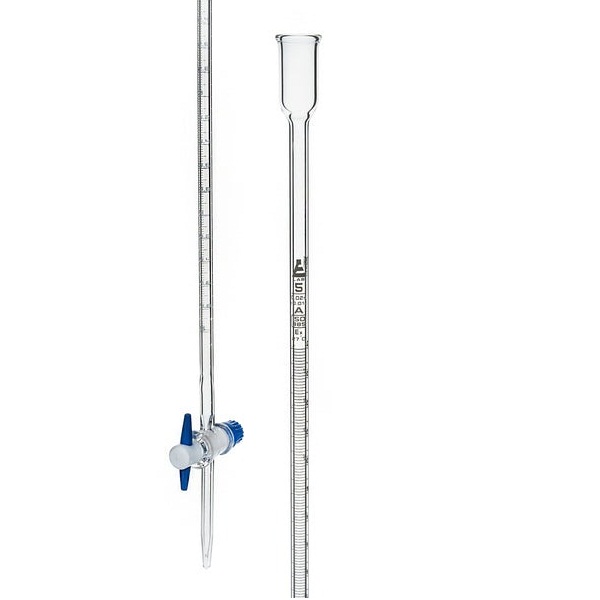 Eisco Micro Burette, 5ml - ASTM, Class A, ±0.01ml Accuracy Borosilicate ...