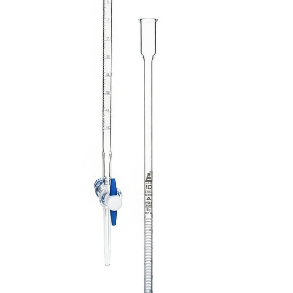 Eisco Micro Burette, 10ml - ASTM, Class A, ±0.02ml Accuracy ...