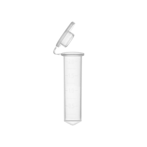 Eisco Pack of 500 Micro Centrifuge Tubes, 2mL Capacity, Graduated, Leak ...
