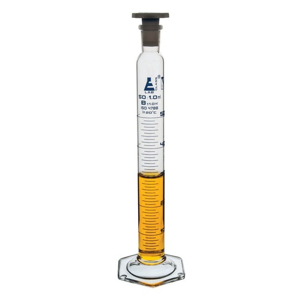 Eisco Measuring Cylinder, 50ml - Class B - 14/23 Polypropylene ...