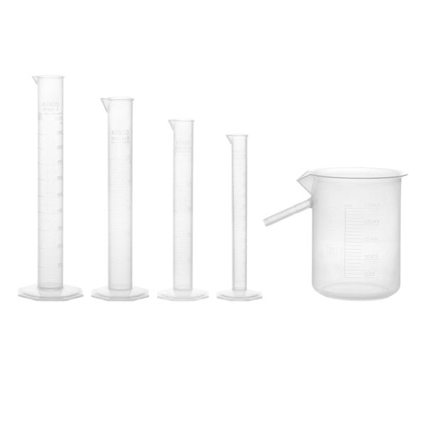 Eisco Graduated Cylinder Set - 10mL, 25mL, 50mL & 100mL - Class B ...
