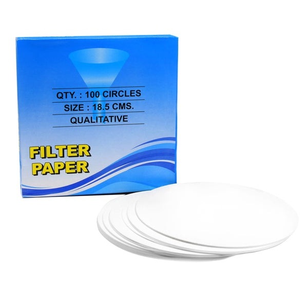 Eisco Premium Qualitative Filter Paper, 100 Pack - 7.28" (18.5cm ...