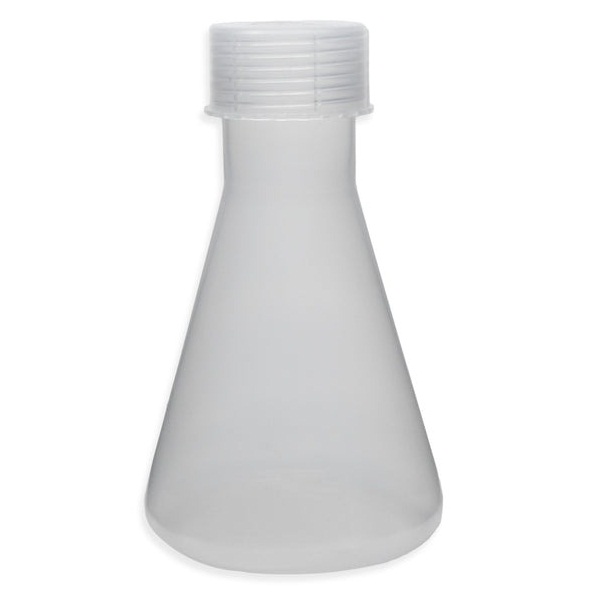 Eisco Conical Flask, 500ml - Translucent Polypropylene - With Screw Cap ...