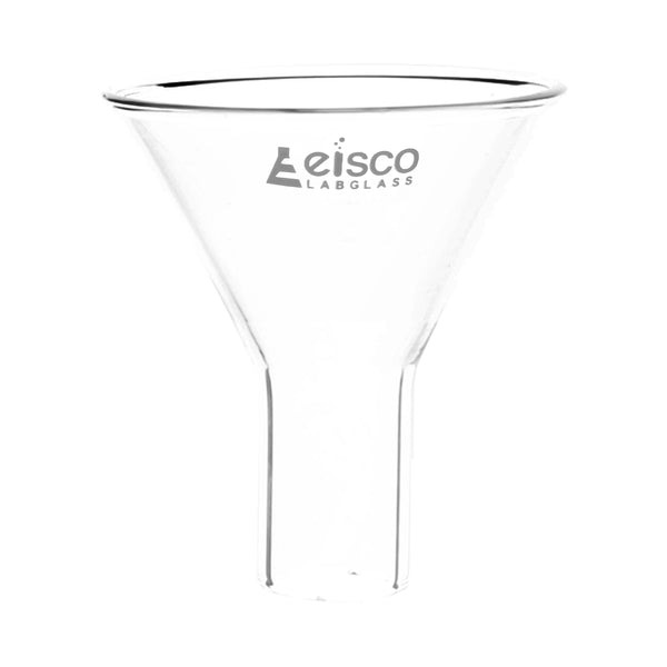Eisco Powder Funnel, 55mm - 60º Angle - Plain Stem, 20mm - Borosilicate ...
