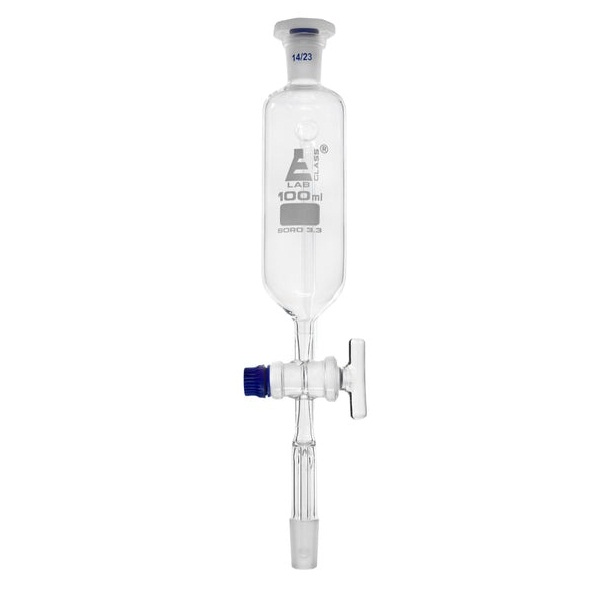 Eisco Dropping Funnel, 100mL - Pressure Equalizing - Borosilicate with ...