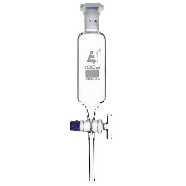 Eisco Dropping Funnel, 100ml - 19/26 Stopper - Ungraduated Glass Key ...