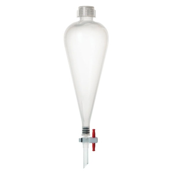Eisco Separating Funnel, 250ml - Polypropylene PTFE Plug - Leak-Proof ...