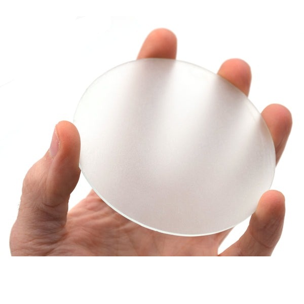 Eisco Gas Jar Cover, 3.5" - 1.7mm Thick - Frosted Glass - Jar/Beaker ...