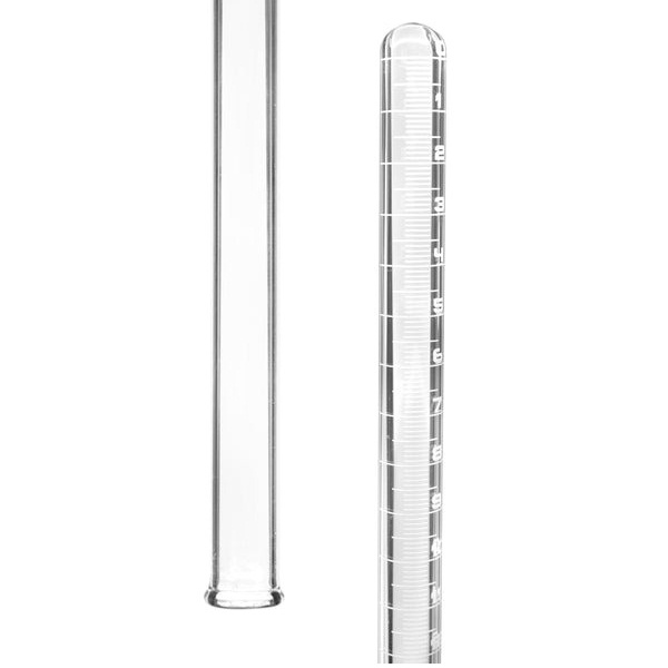 Eisco Gas Tube, 50ml - White Graduations - Sealed End For Measurement ...