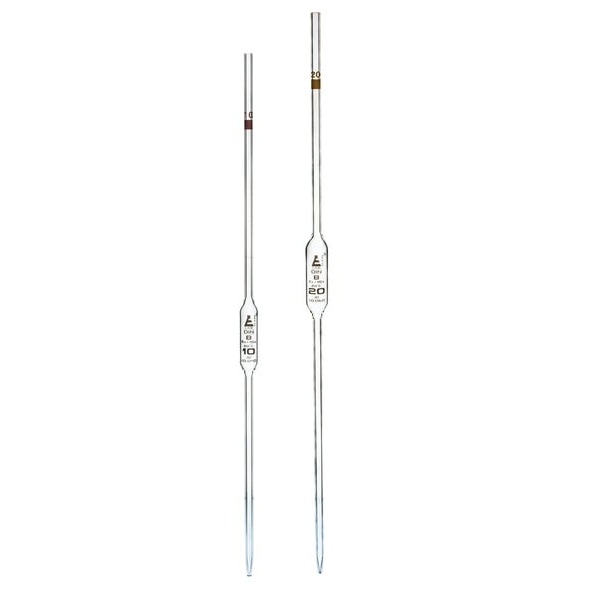 Eisco Bulb Form Pipette, 1ml - Class B, Tolerance ±0.015 - Color Code ...