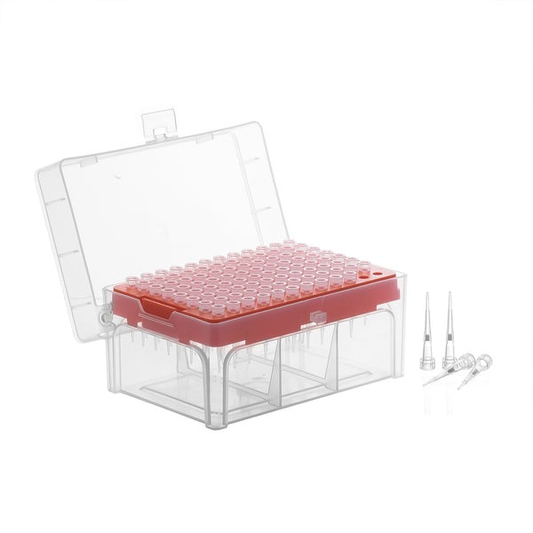 Eisco Racked Filter Tips, 10µl - 96 Tips - Graduated - Hydrophobic ...