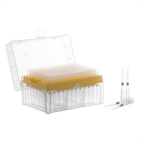 Eisco Racked Filter Tips, 50µl - 96 Tips - Graduated - Hydrophobic ...