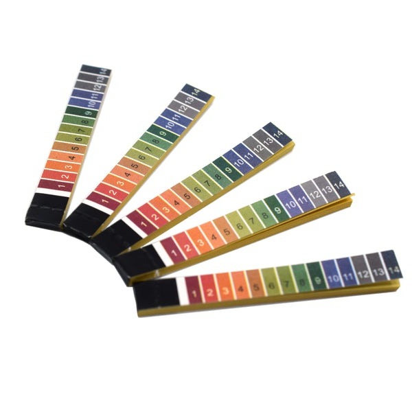Eisco 100PK pH Test Strips, 1-14 Range - 20 x 5 Booklets Plastic ...