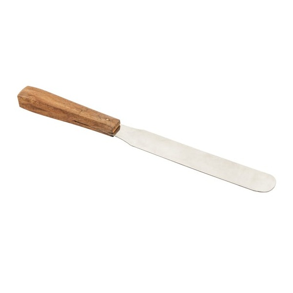 Eisco Spatula with Wooden Handle, 12 Inch - Parallel Sides Palette ...