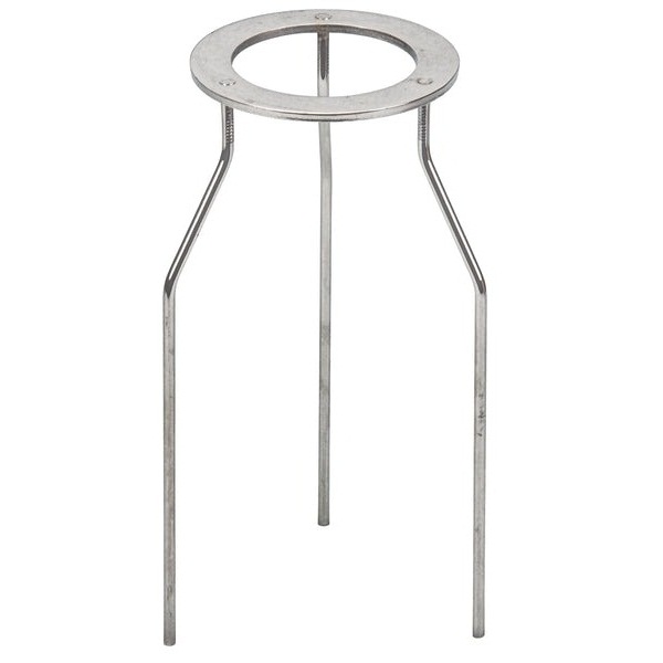 Eisco Circular Laboratory Tripod Stand, 12 inches Tall, Plated Mild ...