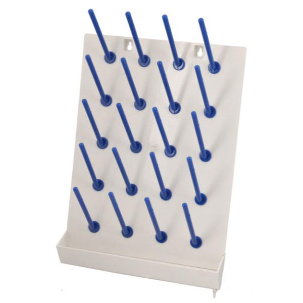 Eisco 20 Peg Plastic Wall Mounted Laboratory Draining Rack with ...