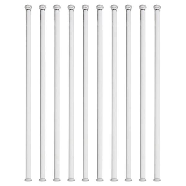 Eisco 10PK Glass Stirring Rods, 11.8" - Dual Button Ends, 6mm Diameter ...
