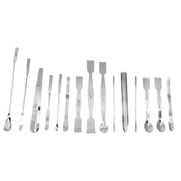 Eisco 15 Piece Scoop & Spatula Set - For Use In A Variety Of Lab ...