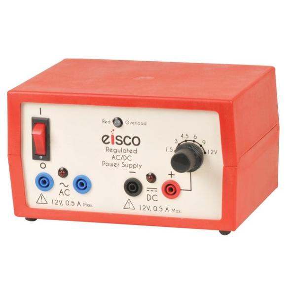 Eisco Labs AC/DC Regulated Power Supply, 2 Independent Outputs, 6 ...