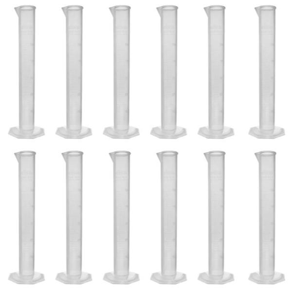 Eisco Polypropylene Graduated Cylinder, Octagonal Base, 50ml (Pack of ...