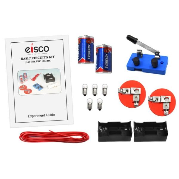 Eisco Labs Basic Beginner Circuit Kit For Teaching Series and Parallel ...