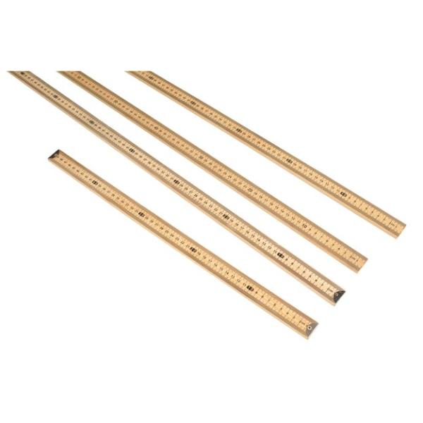 Eisco Meter Scale Hardwood, One Meter - Vertical Reading-Zero top ...