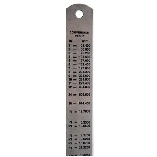 Eisco 30cm Stainless Steel Ruler with Stamped mm and cm Graduations ...