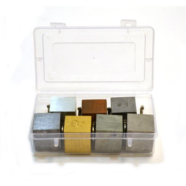 Eisco Density Cubes, Set of 7 Metals in Plastic Case with Hooks and ...