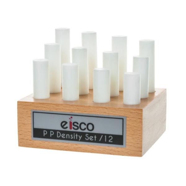 Eisco 12pc Cylindrical Bars Density Set, Polypropylene - Wooden Storage ...