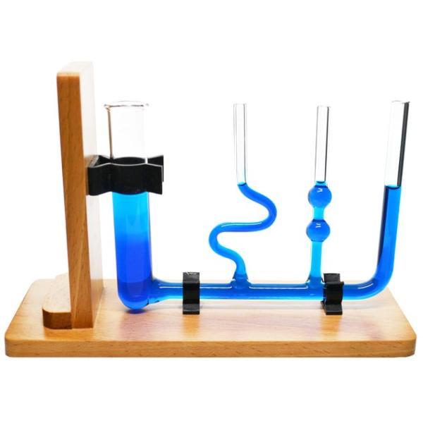 Eisco Liquid Level Apparatus on Sturdy Wooden Base, 8.5", 5.5" Tall ...