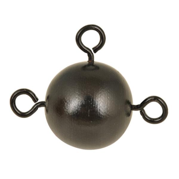 Eisco 1 lb Painted Metal Inertia Ball with 3 Fixed Eye Bolts, Pendulum ...