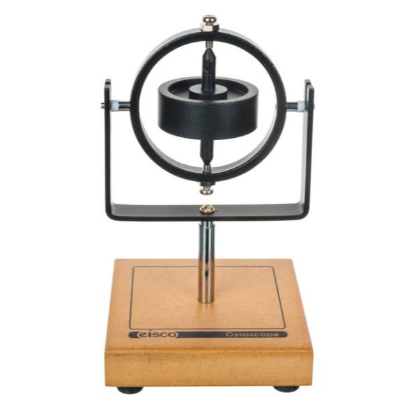 Eisco Labs Premium Gyroscope and Gimbal Cradle on Wooden Base PH0342A