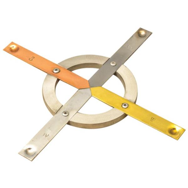 Eisco Thermal Conductivity Experiment, Metal Strips Fixed on Metal Ring ...