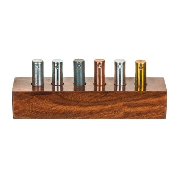 Eisco 6pc Specific Heat Cylinders Set - Copper, Lead, Brass, Zinc, Iron ...