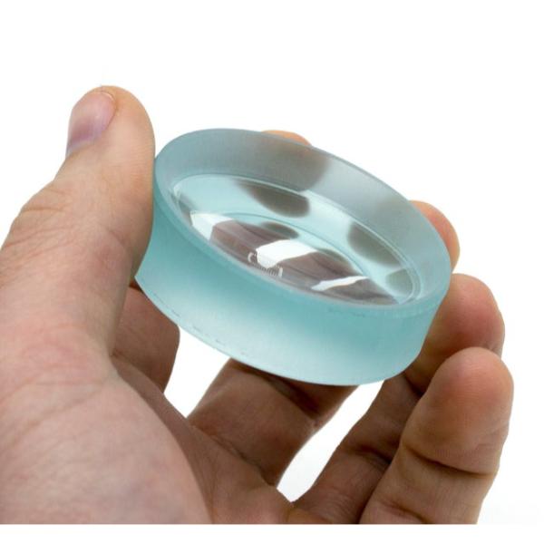Eisco Round Double Concave High Optical Purity Glass Lens - 50mm Length ...