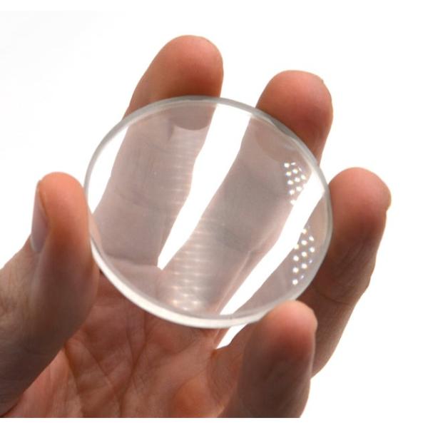 Eisco Round Double Concave High Optical Purity Glass Lens - 250mm ...